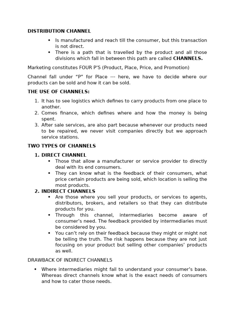Distribution Channel | PDF