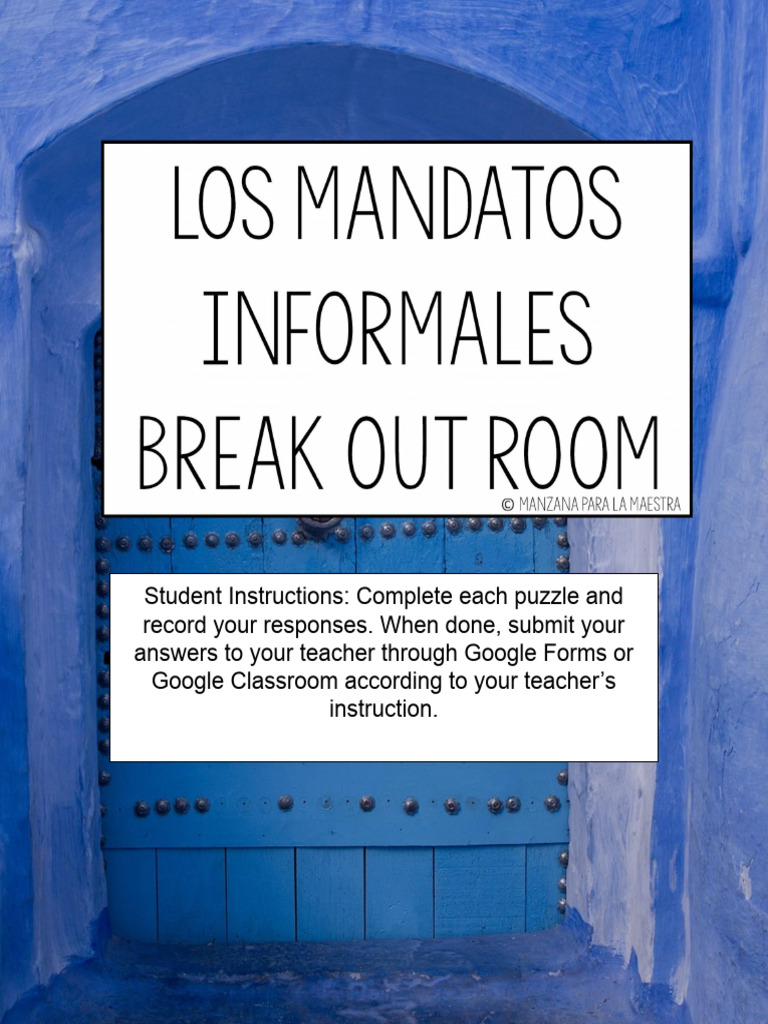 Los Mandatos Informales Escape Room | PDF