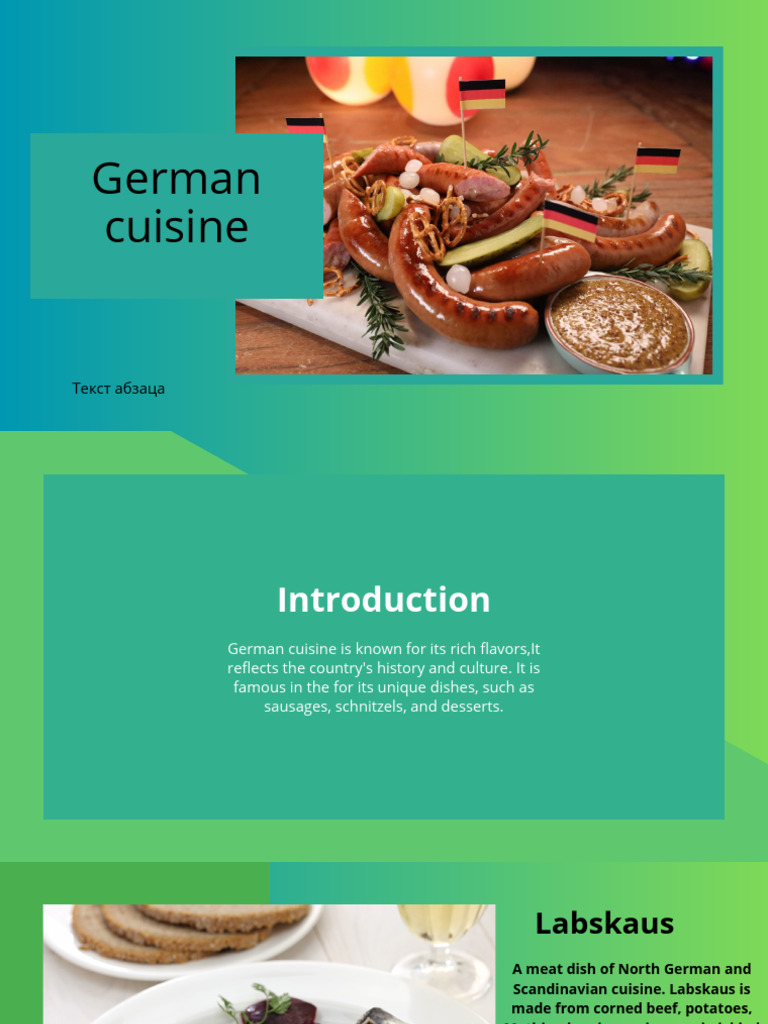 Discover Authentic German Cuisine | PDF