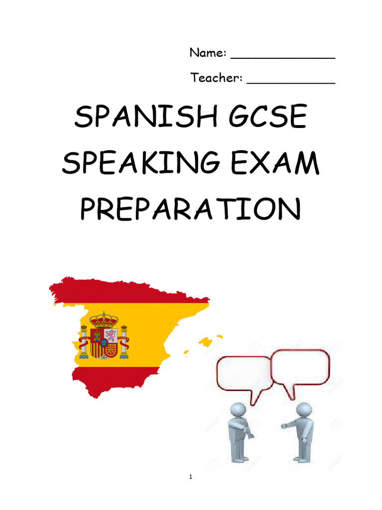 Spanish GCSE Speaking Exam Guide | PDF | Grammar | Language Mechanics
