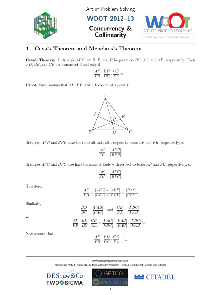 Aops 03 | PDF | Triangle | Elementary Mathematics
