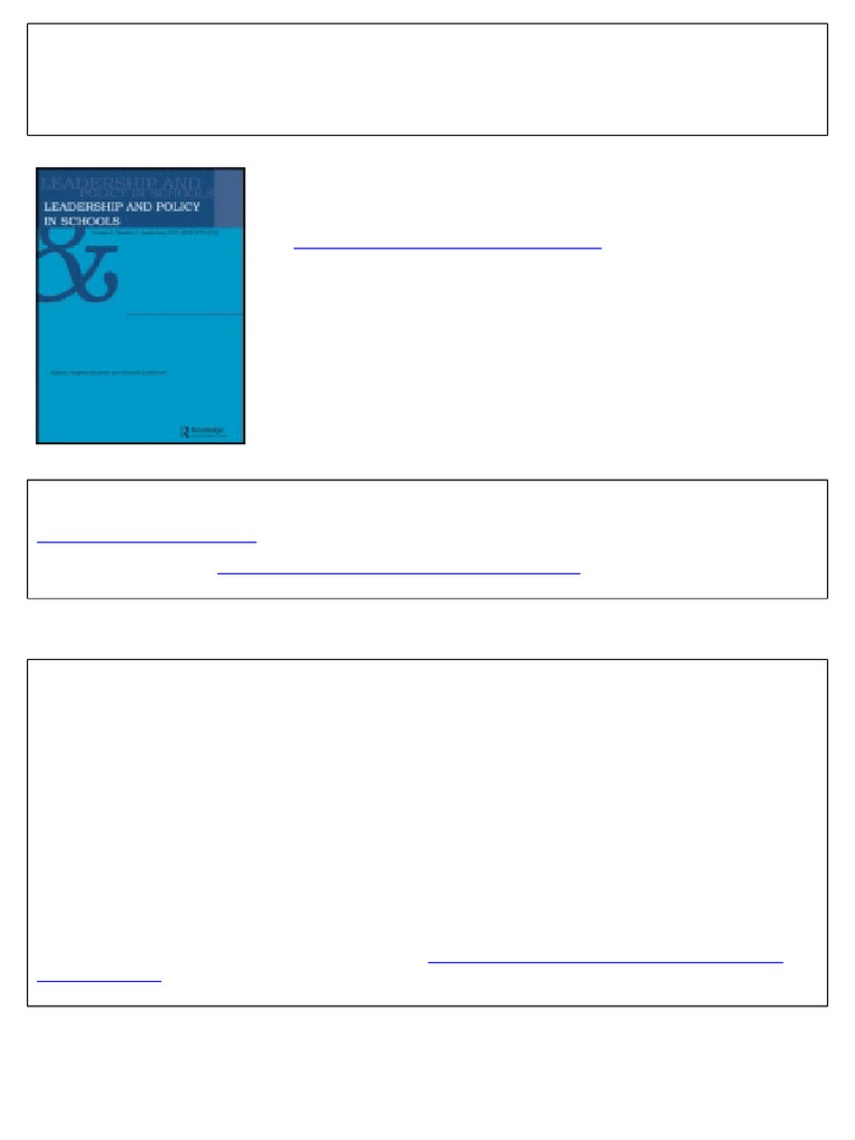 Leithwood 2005 | PDF | Leadership | Transformational Leadership