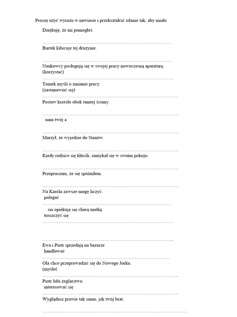 Transformacje b1 | PDF