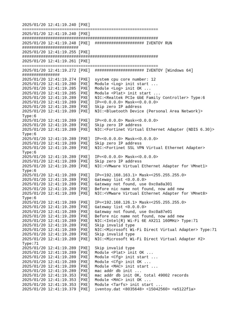 log | PDF | Computing | Telecommunications Standards