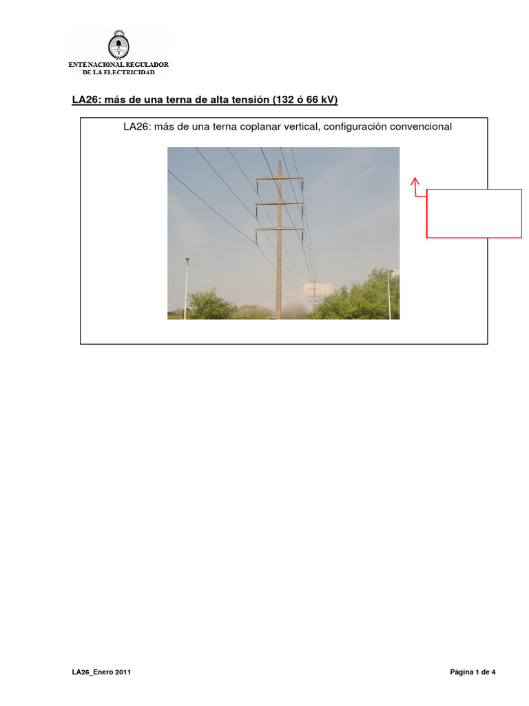LA26 - LAT 132 KV-DT | PDF | Electricidad | Ciencia de los Materiales