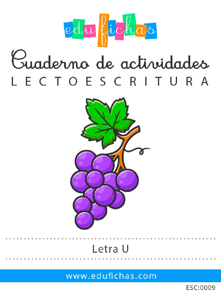 ESC0009 Vocales Letra u Edufichas | PDF