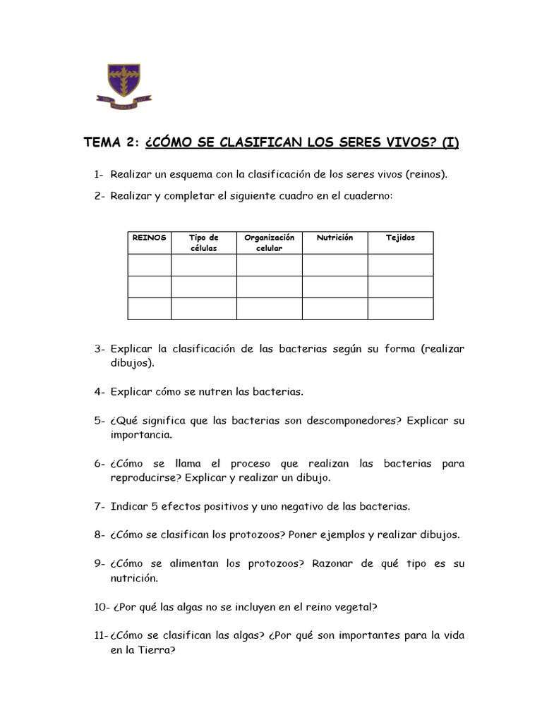 Ejercicios TEMA 2 (5 Prim) - 4 | PDF