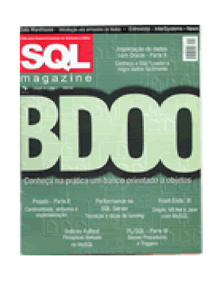 Sql-Magazine 003 Dfkpmceh PDF | PDF | PL/SQL | SQL