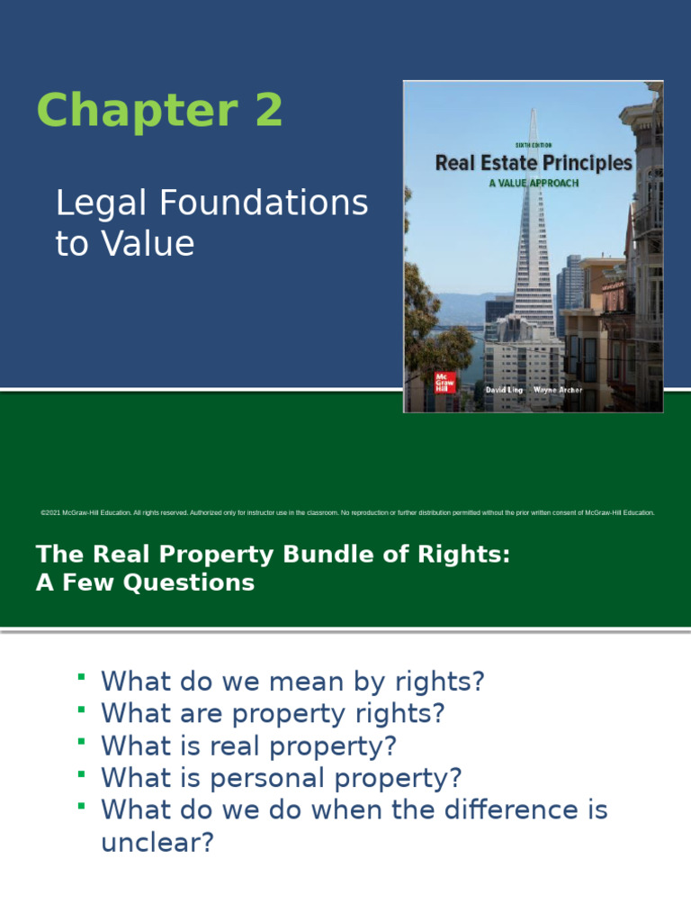 Ling Rep 6e Chap002 Ppt (1) | PDF | Concurrent Estate | Easement