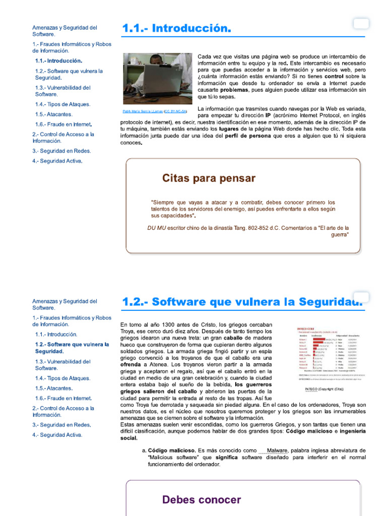 UT05.SeguridadInformática-Amenazas y seguridad del software | PDF