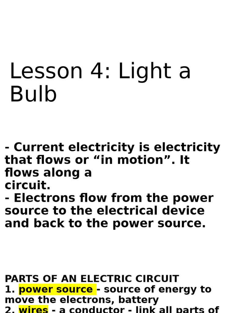 L4 Light A Bulb | PDF