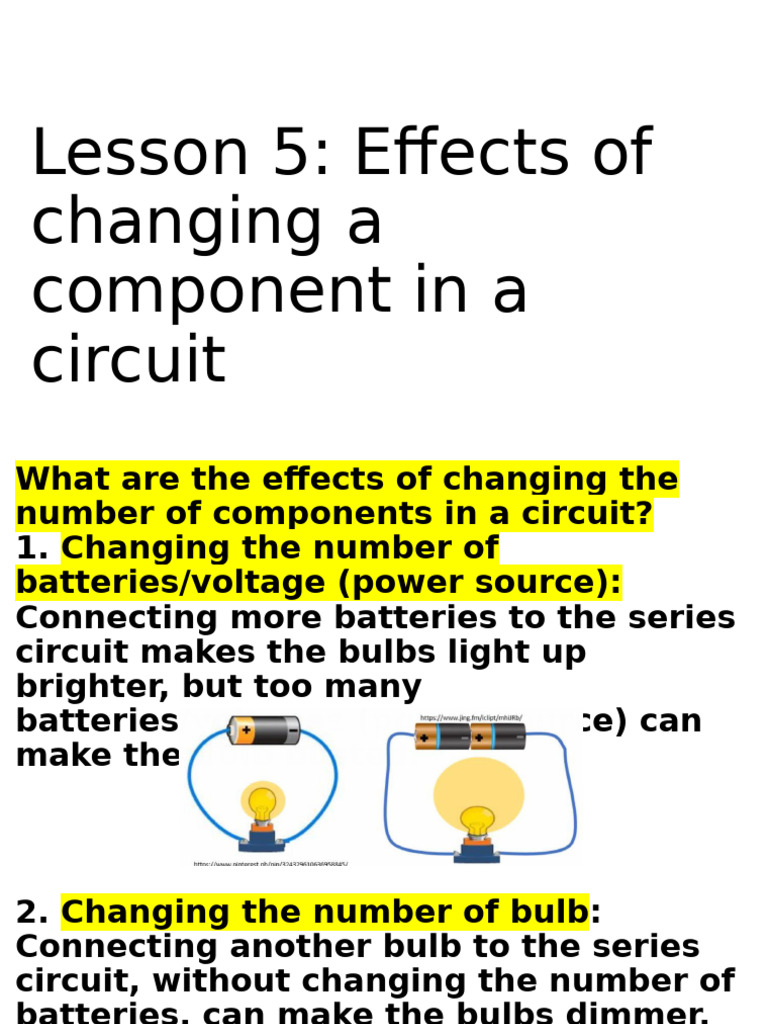 L5 Effects of Changing A Component | PDF