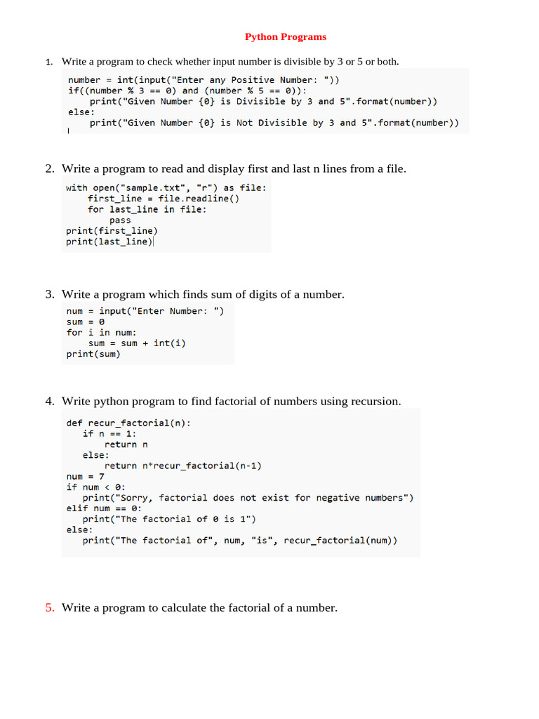 python practical question bank_2 | PDF | String (Computer Science ...