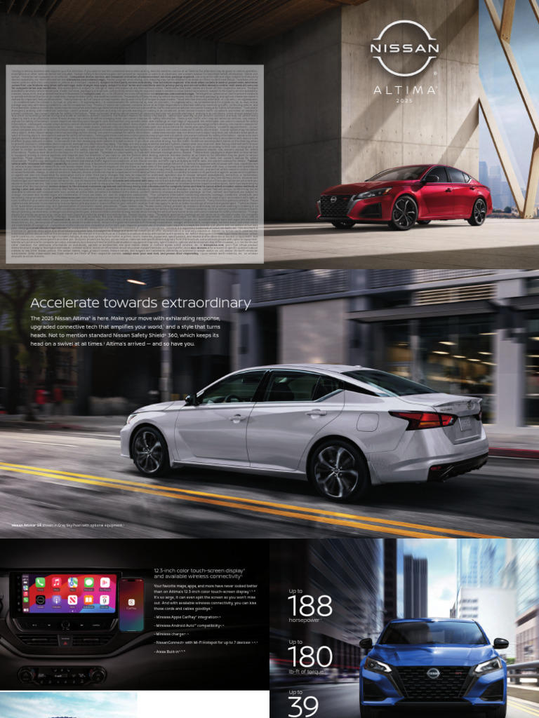 2025 Nissan Altima Brochure en | PDF | Fuel Economy In Automobiles ...