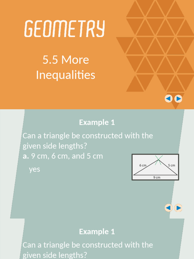 Geo - 4 Chapter 5.5 | PDF | Triangle | Elementary Geometry