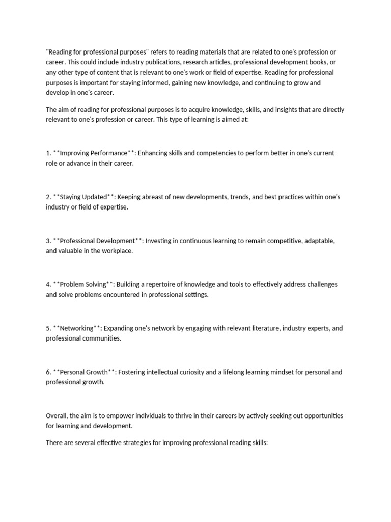 Reading For Pro-WPS Office | PDF | Reading Comprehension | Cognition