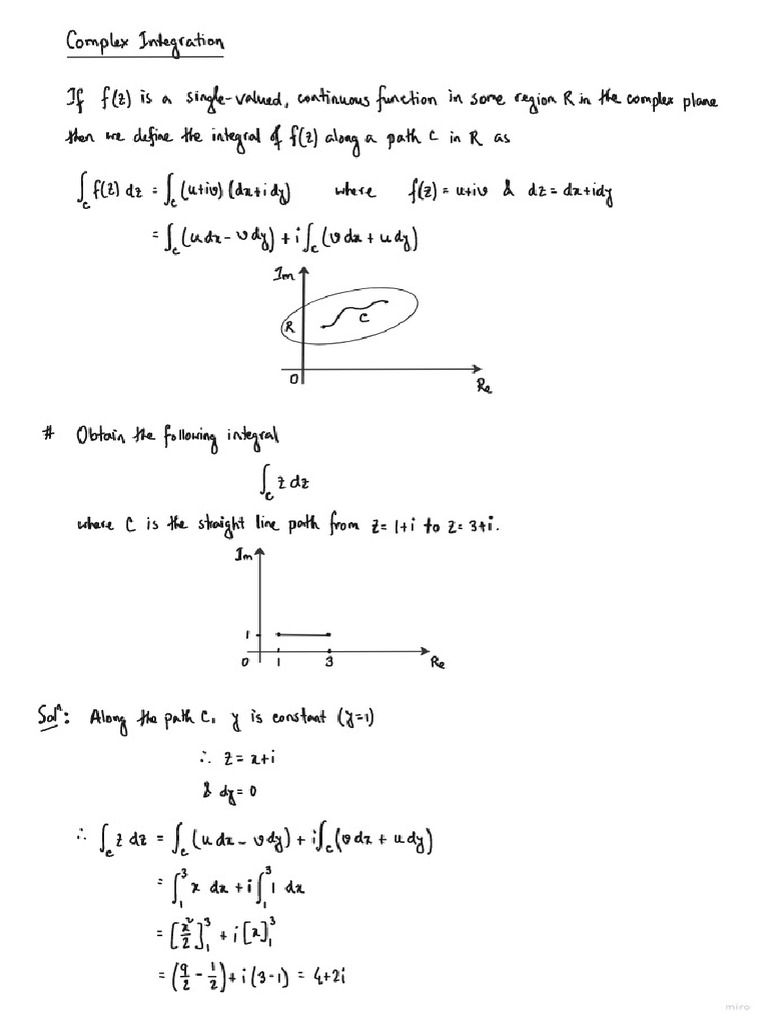 Complex Integration | PDF
