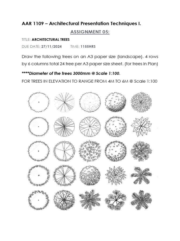 Architectural Trees Assignment 05 (2024-25) | PDF