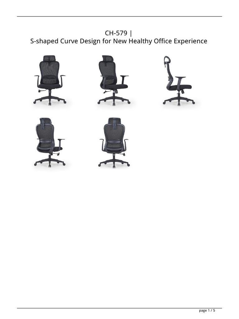 CH 579 S Shaped Curve Design For New Healthy Office Experience | PDF