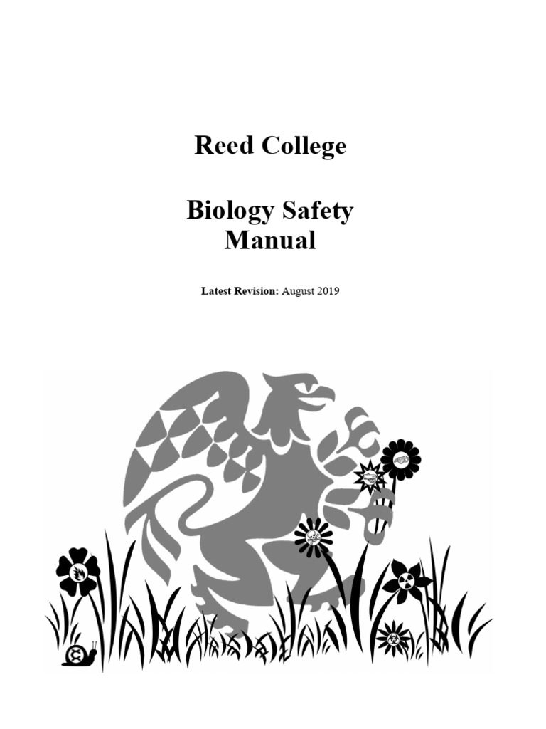 Reed College Biology Safety Manual | PDF | Personal Protective ...
