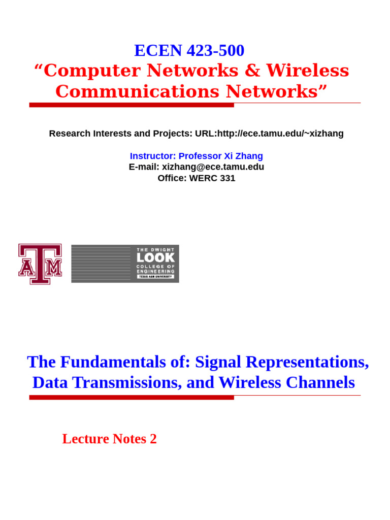 Computer Networks & Wireless Concepts | PDF | Transmission Medium | Frequency