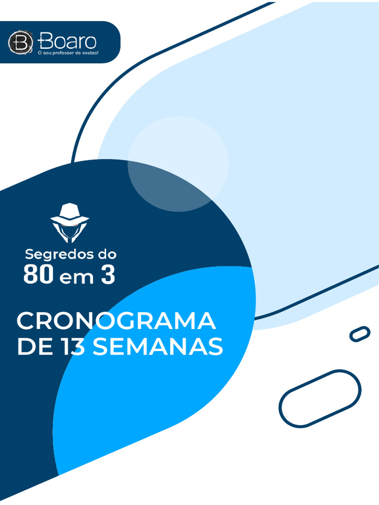 Cronograma de Estudos de Física Boaro | PDF | Eletromagnetismo | Ondas
