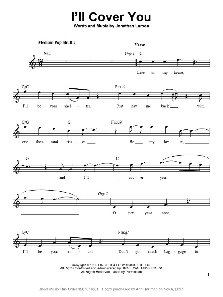 Ill Cover You | PDF