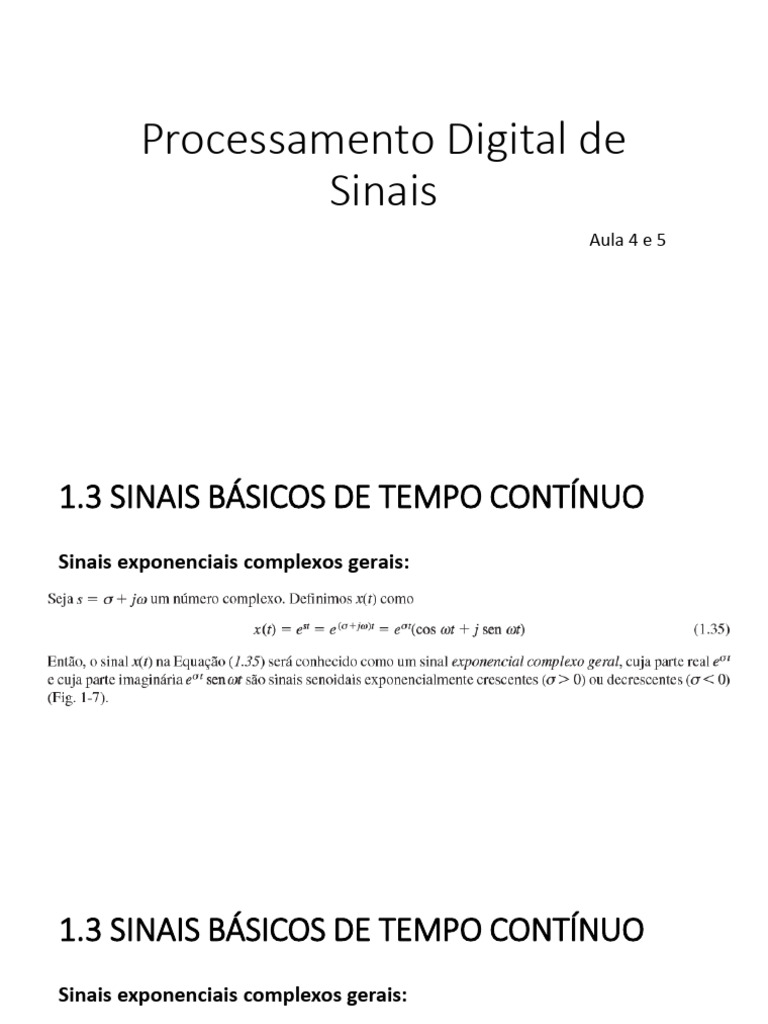 Processamento Digital de Sinais | PDF | Tempo | Resistor