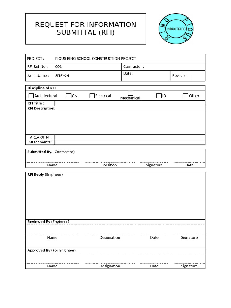 (RFI) Request For Information | PDF