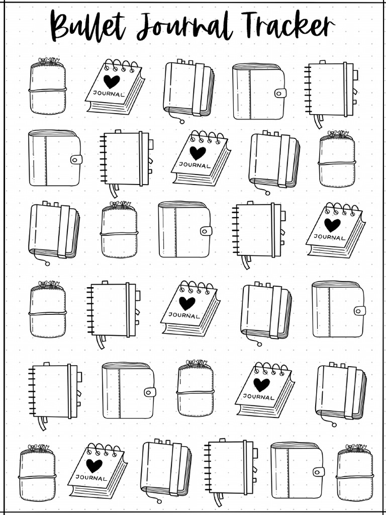 BuJo Tracker 31 Days | PDF