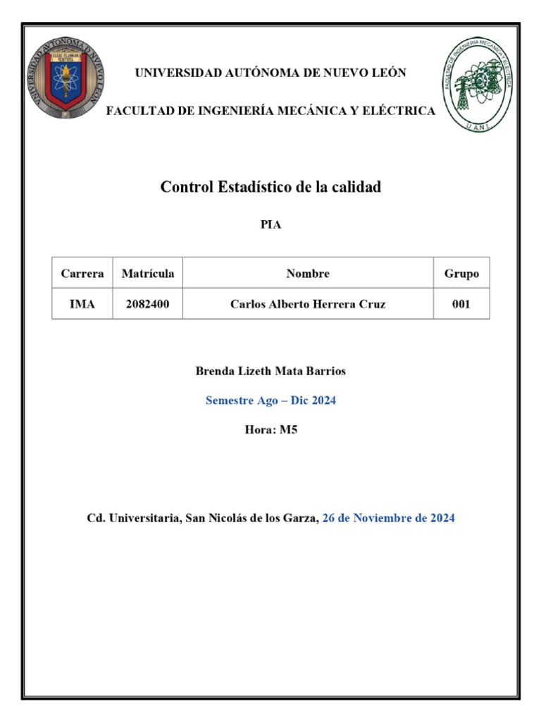 Tablas Control | PDF