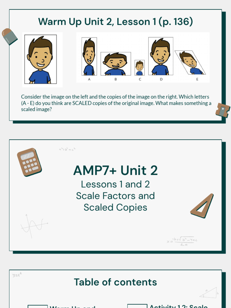7th Grade Scaled Copies Practice | PDF