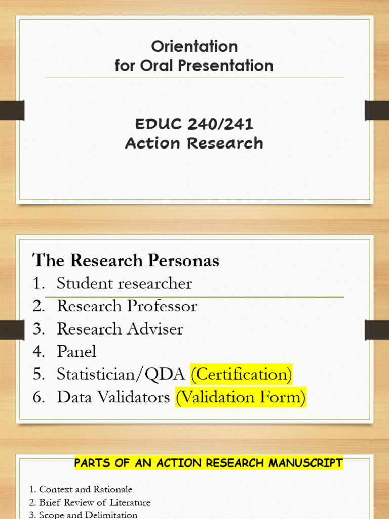 Guidelines For Action Research | PDF