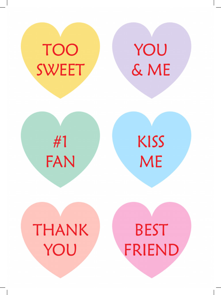 free-printable-candy-hearts | PDF
