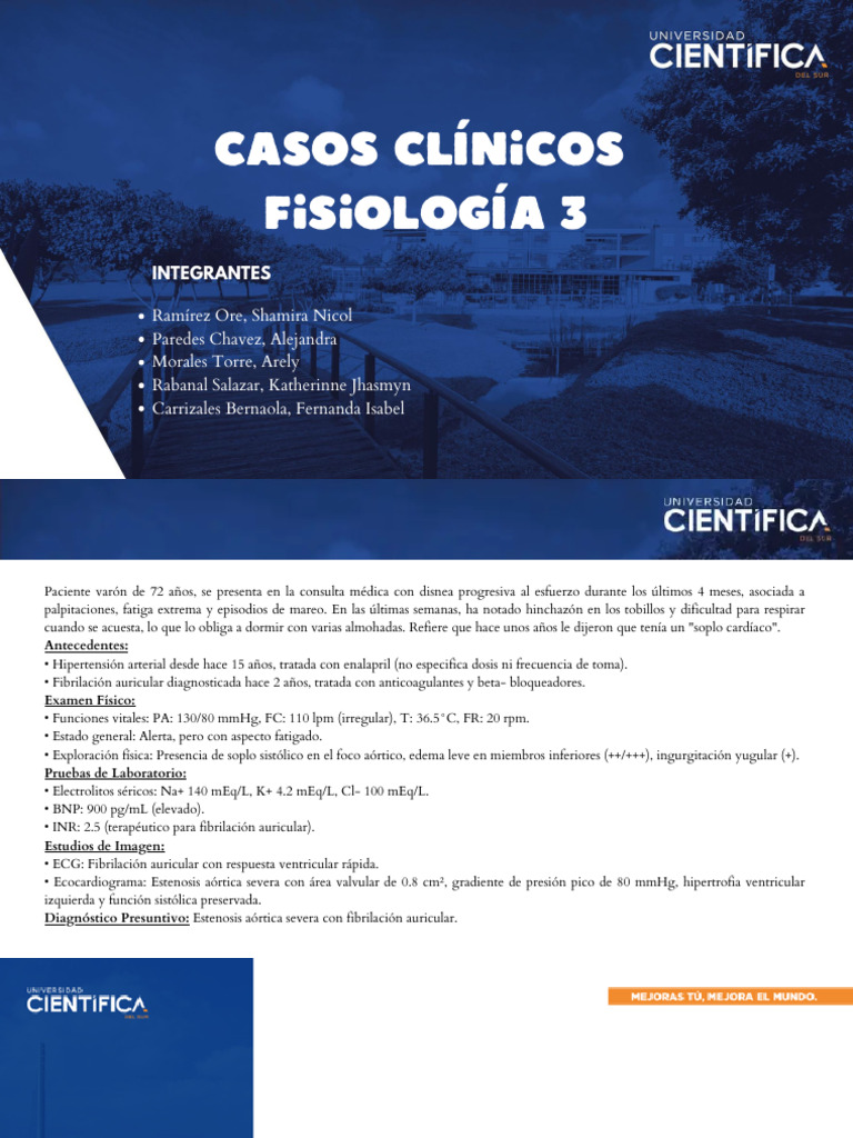 CAsos clínicos morfo 3.pdf | PDF | Potencial de acción | Corazón