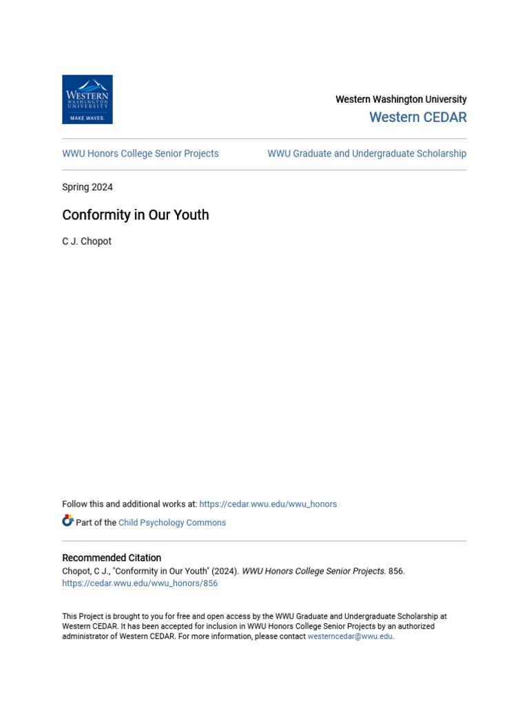 Impact of Conformity on Youth Identity | PDF | Conformity | Cyberbullying