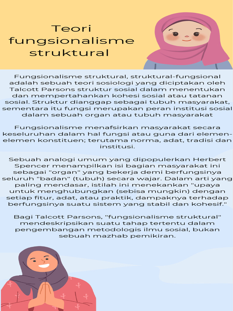 Teori Fungsionalisme Struktural - 20240902 - 210127 - 0000 | PDF