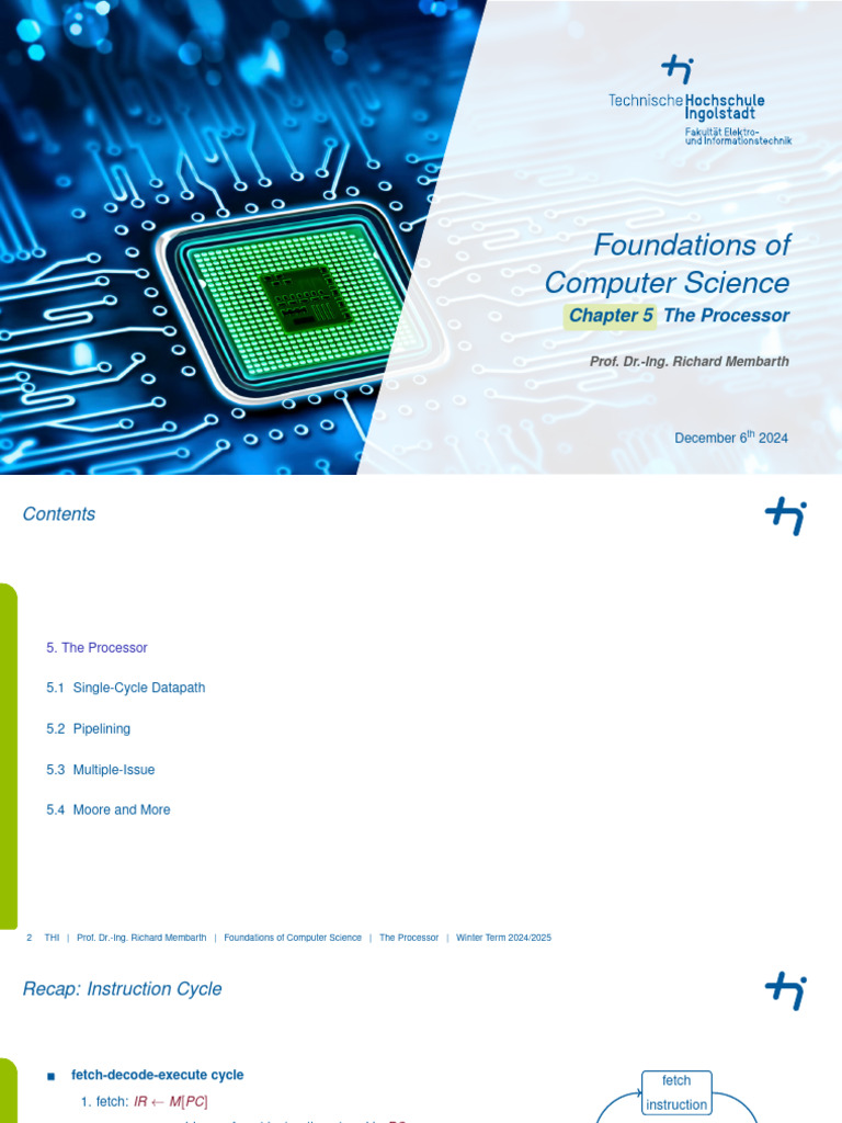 05 The Processor | PDF | Central Processing Unit | Computer Science