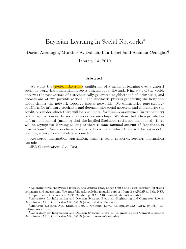 Bayesian learning vg | PDF | Bayesian Inference | Information