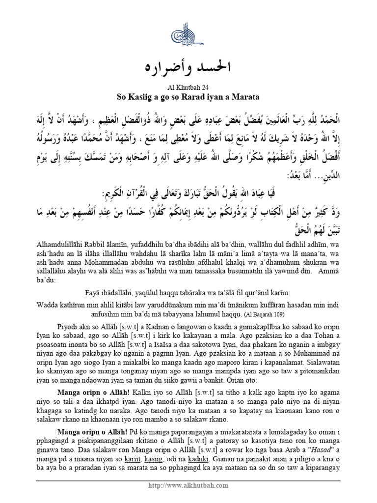 KHpdf24-So Kasiig a go so Rarad iyan a Marata | PDF