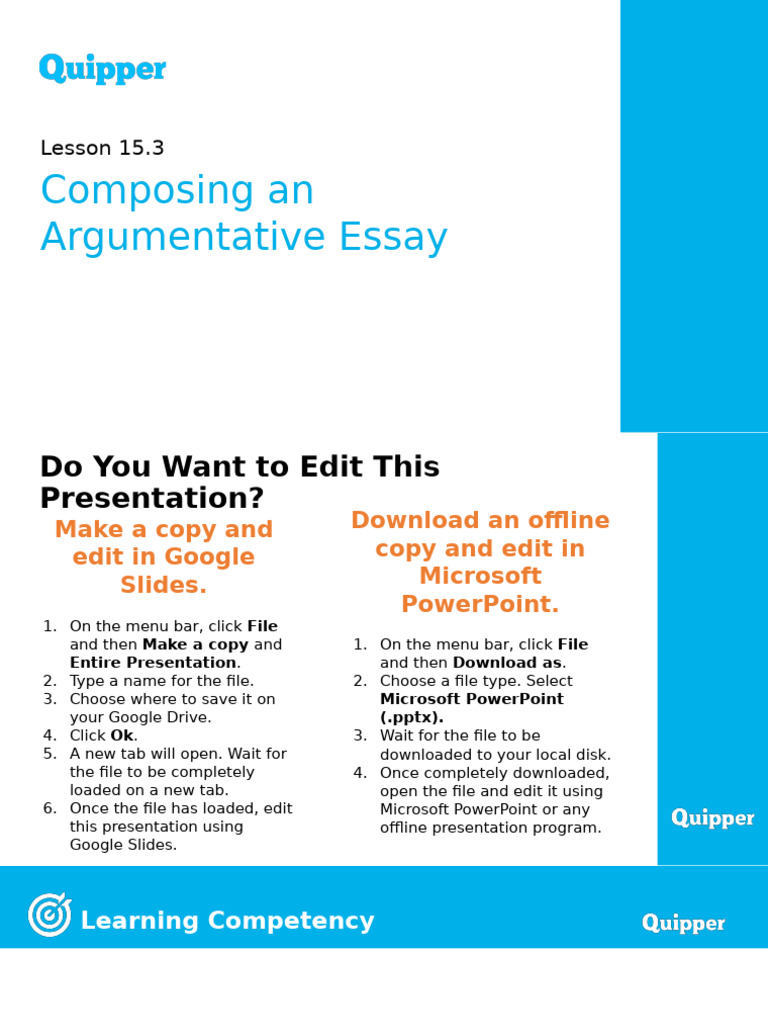 How to Write an Argumentative Essay | PDF | Essays | Argument