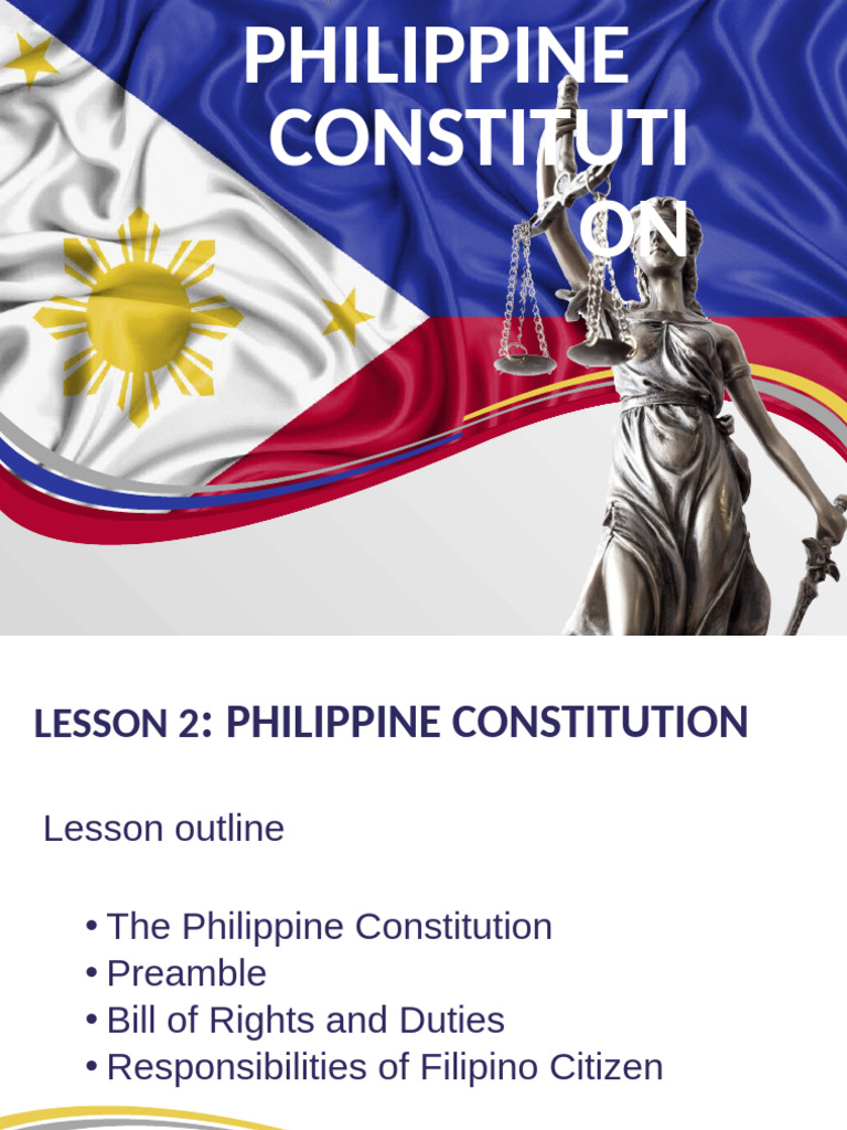 Overview of the Philippine Constitution | PDF | President Of The ...