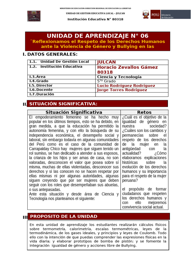 Educación en Igualdad y Ciencia 5to Grado | PDF | Termodinámica | Importar