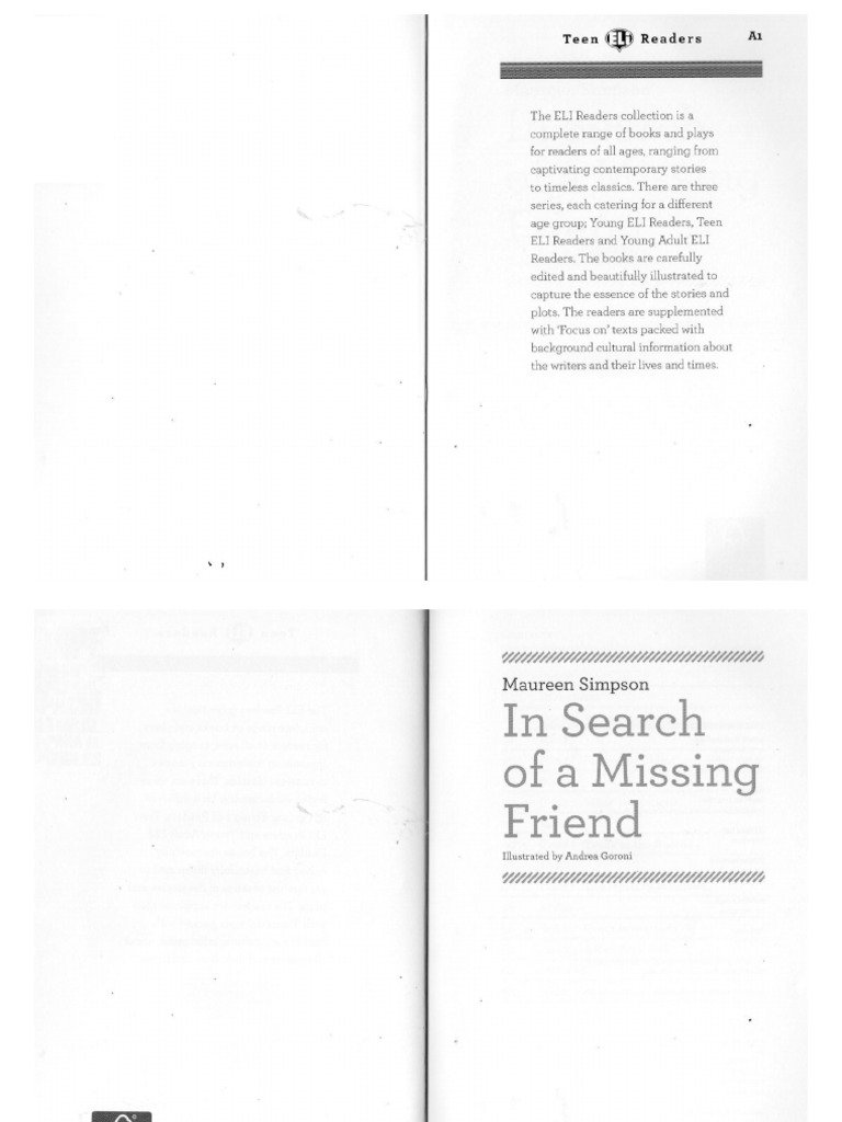 In Search of A Missing Friend | PDF