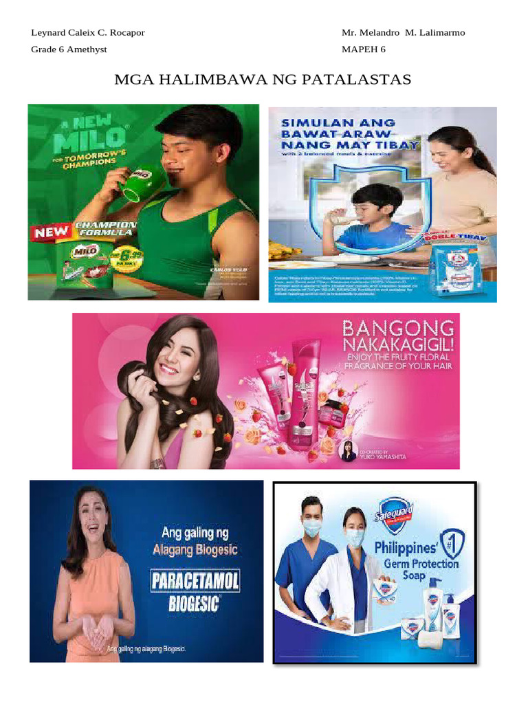 Patalastas Grade 6 | PDF