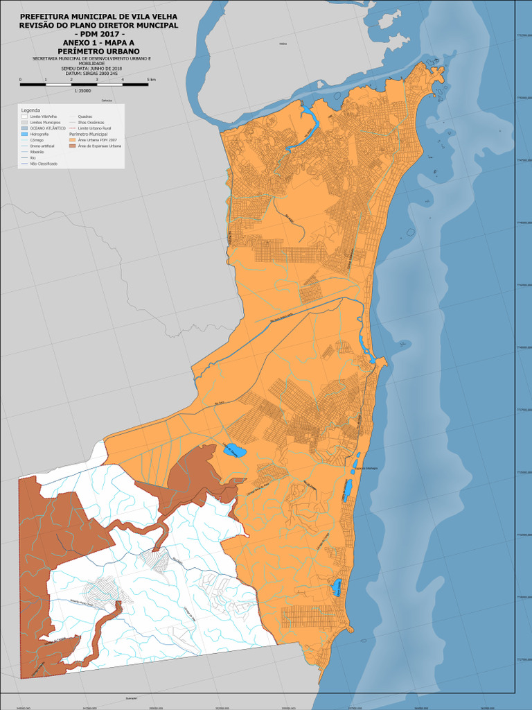 Mapa A - Perímetro Urbano 01 | PDF