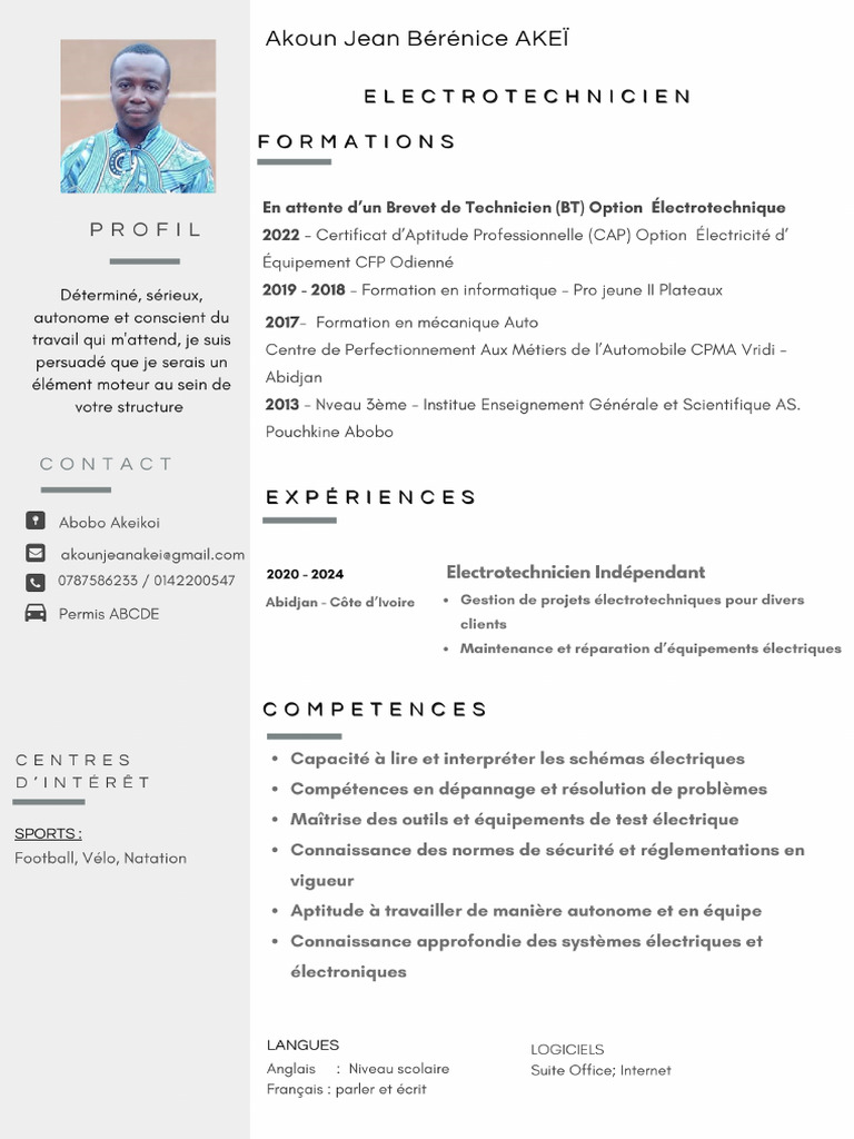 CV Jean Berenice | PDF