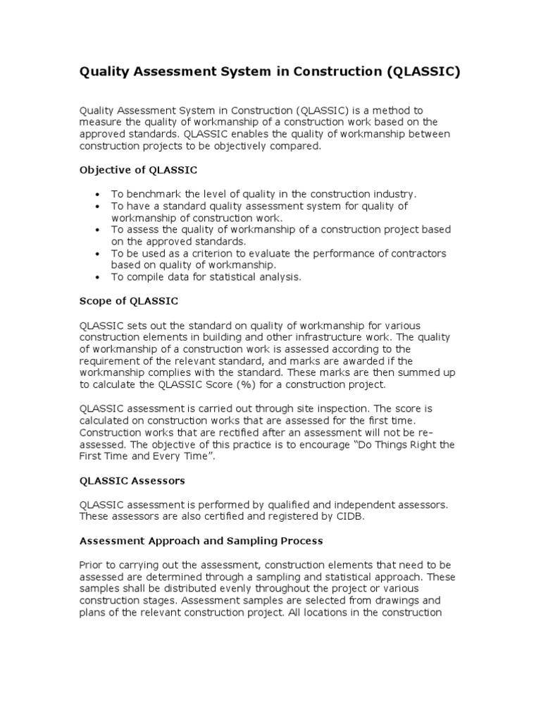 QLASSIC | Quality Assurance | Educational Assessment