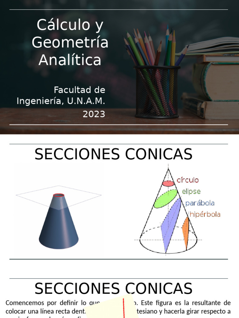 Tema 1. Cónicas C y GA 2023 | PDF | Elipse | Matemáticas