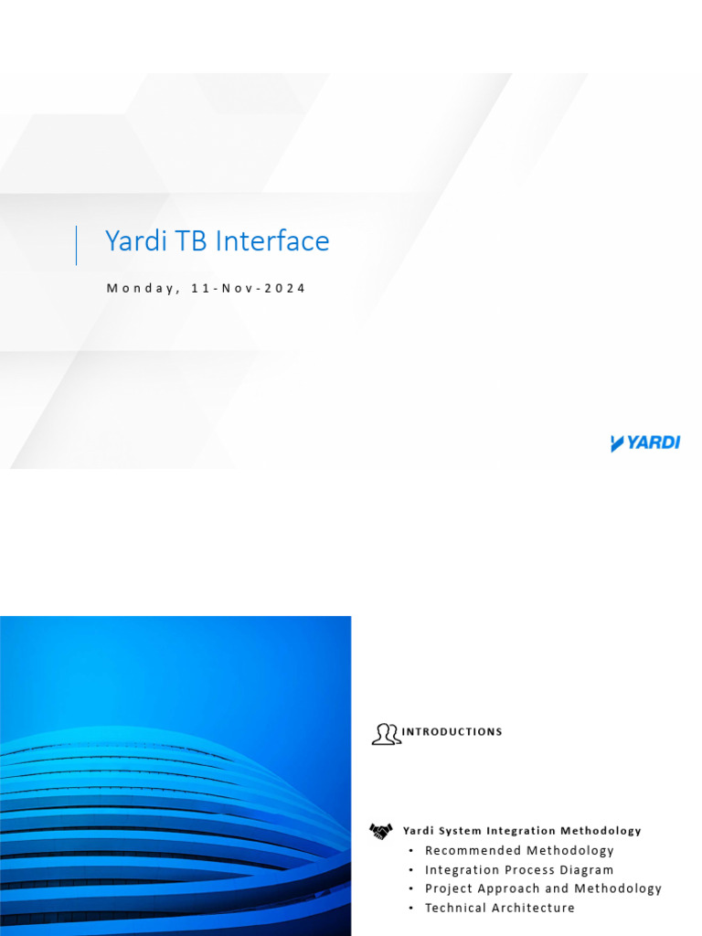 Yardi SAP TB Interface | PDF | Information Technology Management | Computing